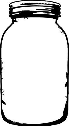 Printable Mason Jar Outline ClipArt Best