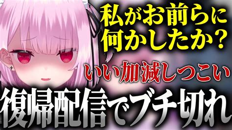 ブチ切れ復帰配信でアンチに物申すみけねこみけねこ 切り抜き YouTube