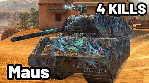 Maus K Damage Kills Wot Blitz Pro Replays Youtube