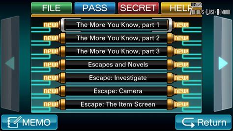 Screenshot Of Zero Escape Volume Virtue S Last Reward Ps Vita