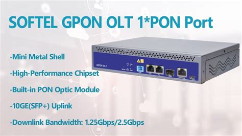 FTTH 10G GPON OLT 1 PON Port Built In Class C SFP Transceiver YouTube
