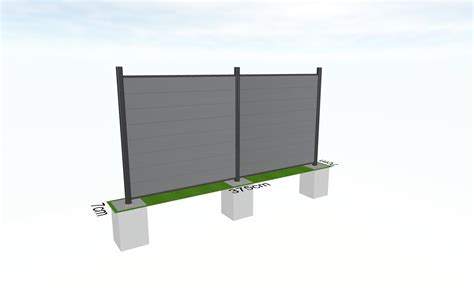 WPC Steckzaun Sichtschutzzaun Sichtschutz Gartenzaun