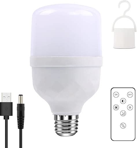 Aanyhoh Usb Wiederaufladbare Gl Hbirne Mit Batterie W Led Akku