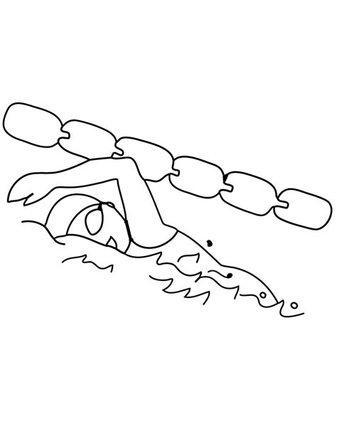 Dessins Gratuits Colorier Coloriage Natation Imprimer