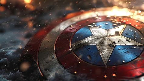 Captain America Bouclier K Fond Gratuit Hd Marvel Fond