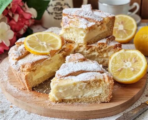 CROSTATA POESIA DI RICOTTA E LIMONE dolce ripieno cremoso Cucinare è