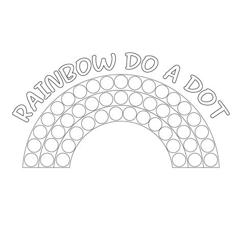 Dot Rainbow 12 Free PDF Printables Printablee