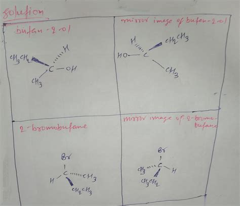 Solved Construct A Model Of Butan 2 Ol And Also A Model Of Its Mirror