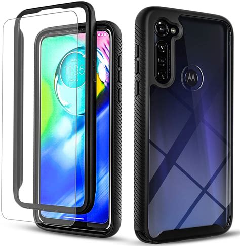 Motorola Edge Plus Case Transparent Drop Proof Cover With Tempered