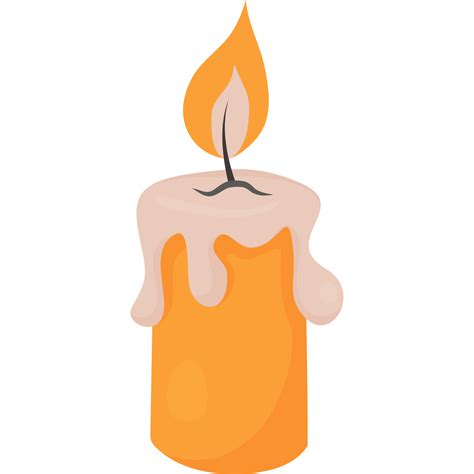 Burning Candle Drawn 27382129 PNG