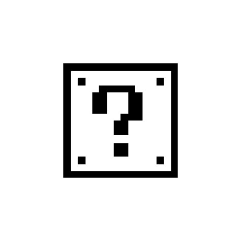 Super Mario Svg Question Box Clipart Silhouette Cricut Dxf Ai