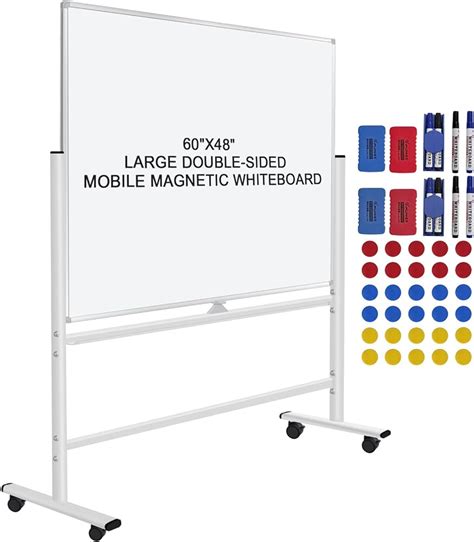 Luxor X Double Sided Mobile Magnetic Whiteboard Off
