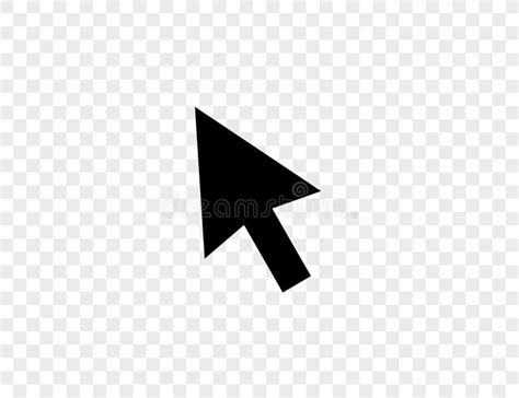 Pointer Cursor Arrow Icon On Transparent Background Vector