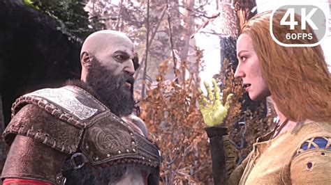God Of War Ragnar K Kratos Met His Wife Faye Scene K Fps Youtube