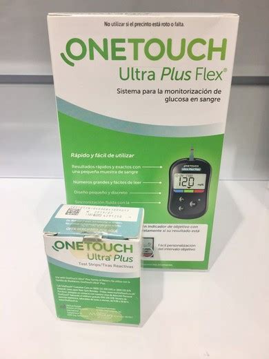 Pack Medidor De Glucosa Tiras Reactivas Glucemia Onetouch Ultra Plus