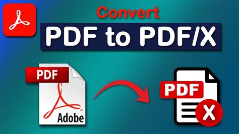 how to convert a pdf file to pdf x format with adobe acrobat pro dc youtube