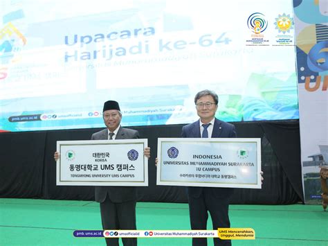 Kado Harijadi Ke 64 UMS Resmi Buka Cabang Di Korea Selatan Berita UMS