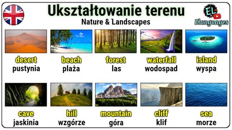 Ukształtowanie terenu natura krajobraz po angielsku Landscapes and