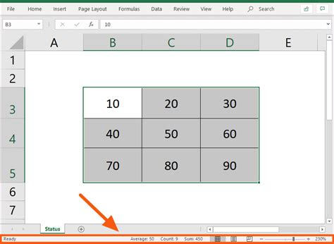how to use excel s status bar tweak optimize and setup