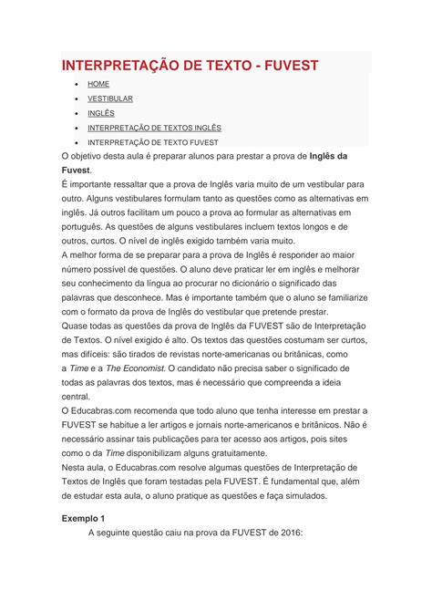 Solution Interpreta O De Texto Studypool