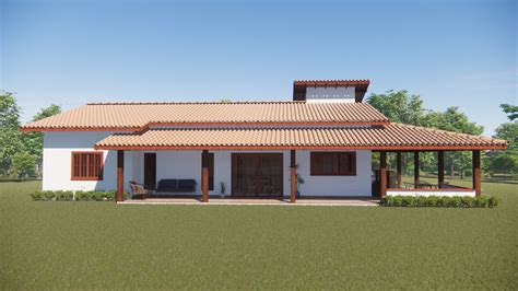 Plantas de Casas 4 Quartos Casas de Campo Sítio e Chácara
