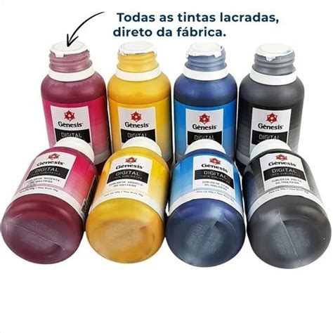 Kit 4 Cores Tinta Sublimatica Gênesis 100ml Perfil De Cores Frete grátis