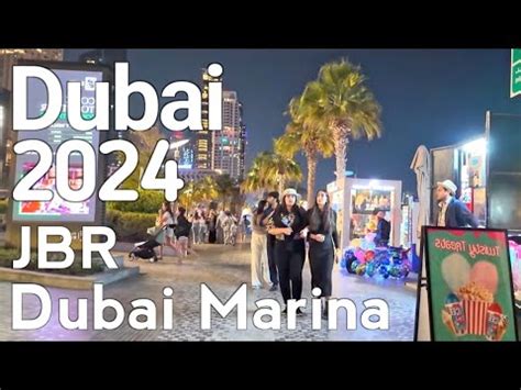 Dubai 4K Amazing Night JBR Dubai Marina Walking Tour YouTube