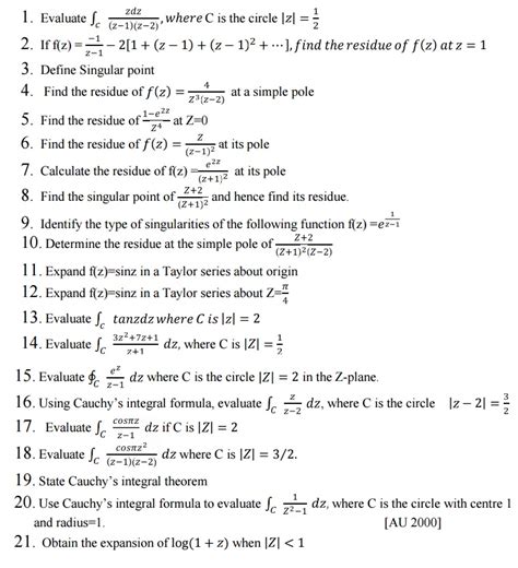 complex integration