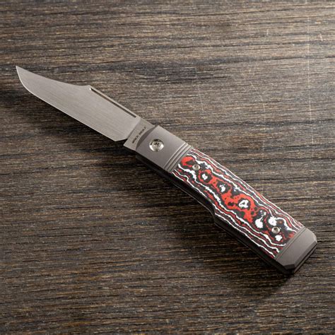Sharpshooter Jack Fat Carbon Snowfire Hand Satin For Sale Tsa Knives