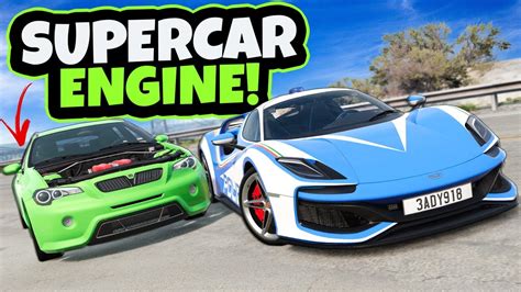 Engine Swap Mod Makes The Ultimate Police Chase Vehicle In Beamng Drive