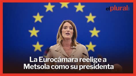 La Eurocámara reelige a Metsola como su presidenta para dos años y
