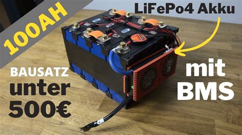 Lithium Batterie Mit Ah Und Bms F R Unter Selber Bauen Lifepo