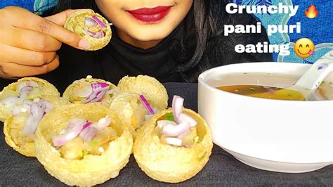 ASMR Pani Puri Eating Sounds No Talking YouTube
