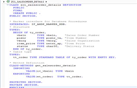 amdp abap manage database procedure