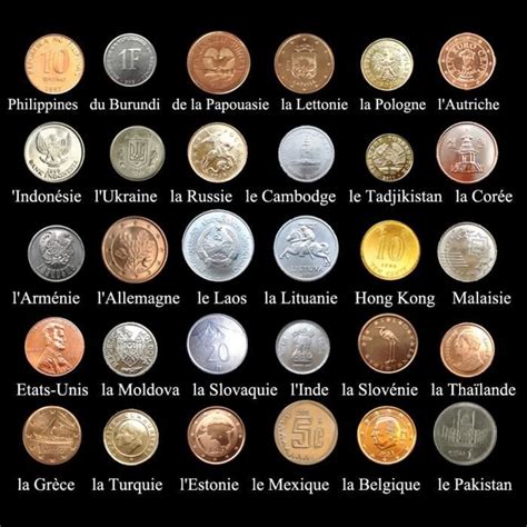 30 pièces de monnaies des 30 pays Achat Vente pièce monnaie 30