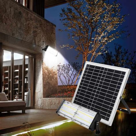 Flood LED Lamp Met Zonnepaneel Voor Binnen En Buiten Met 5000 Lumen