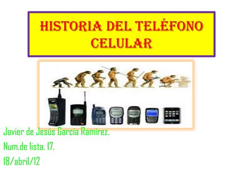 Historia del teléfono celular PPT