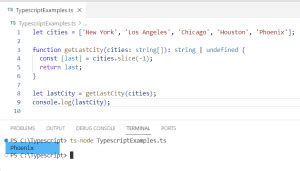 Typescript Get Last Element Of Array Using Methods Sharepoint