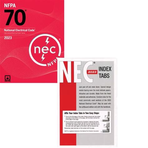 Nfpa National Electrical Code Nec Tab Combo