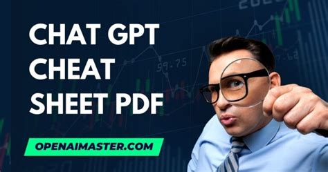 Chat GPT Cheat Sheet PDF Open AI Master
