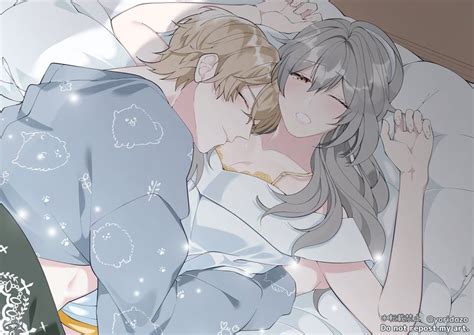 Trailblazer Stelle And Gepard Landau Honkai And 1 More Drawn By
