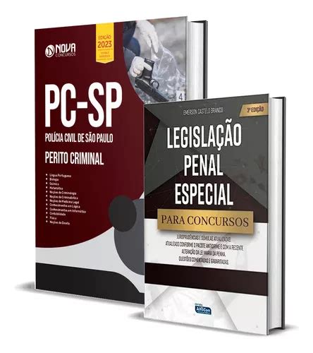 Combo Pc Sp Perito Criminal Legislação Penal Especial De Professores