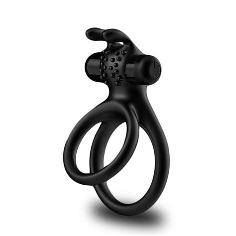 Vibrating Cock Ring Penis Ring Rabbit Ear Silicone Double Penis Ring