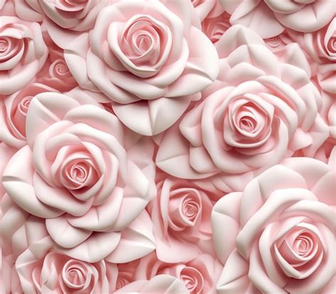 Premium AI Image There Are Many Pink Roses That Are On A Pink Surface