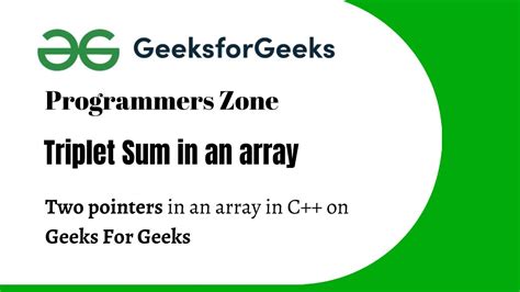 triplet sum in array gfg find if there s a triplet in array which sums up to the given integer