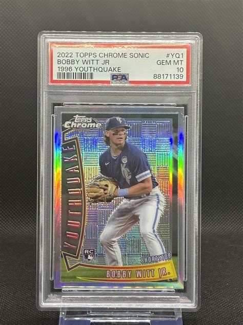 2022 Topps Chrome Sonic Bobby Witt Jr 1996 Youthquake Rookie RC YQ 1