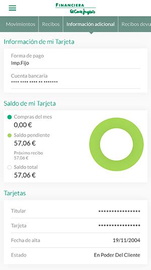 Nueva App Tarjeta De Compra El Corte Ingl S Financiera El Corte Ingl S