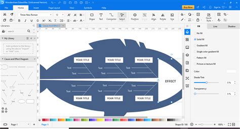 Free Cause And Effect Diagram Template Cause And Effect Diagram