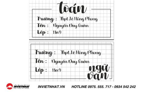 Cách vẽ vẽ trang trí nhãn vở đơn giản và đẹp