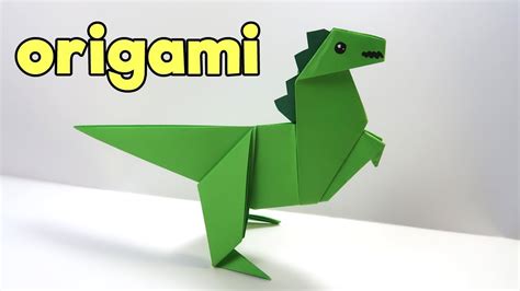 DINOSAURIO ORIGAMI DIY PASO A PASO YouTube